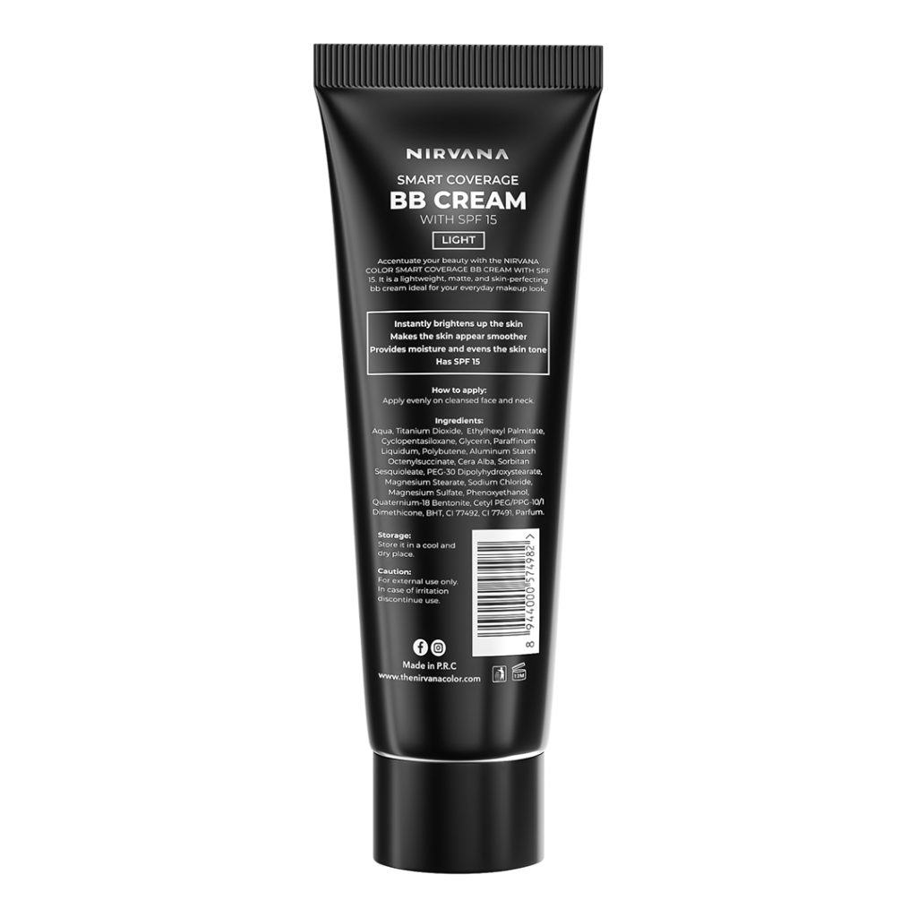 SMART COVERAGE BB CREAM WITH SPF 15- LIGHT 30 ml – NIRVANA